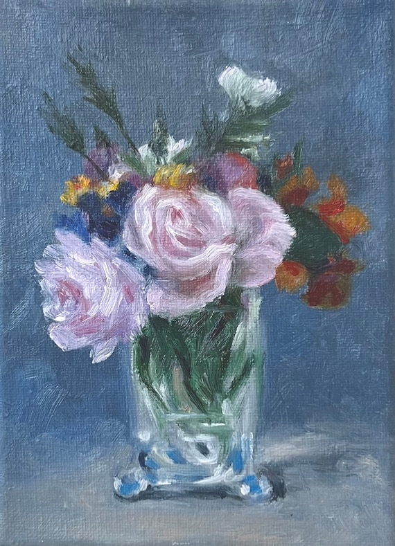 Edouard Manet Roses And Petals Amazon.com: Flowers In A Crystal Vase,