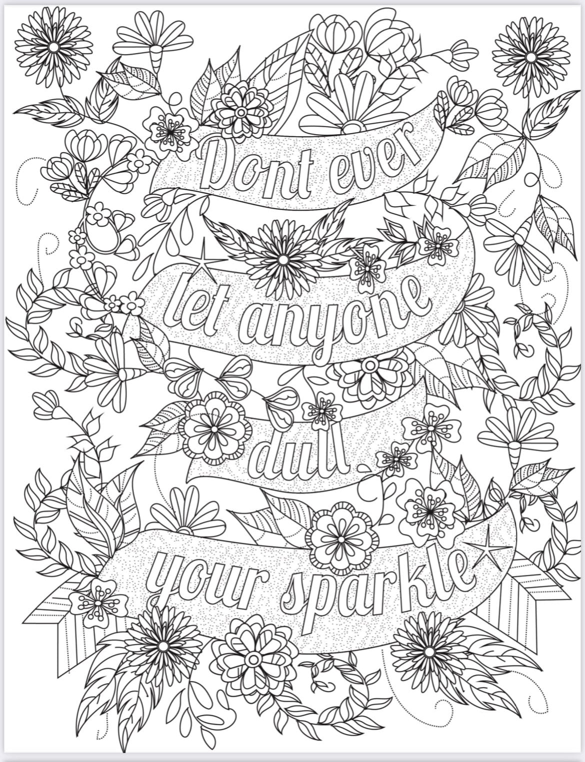 Digital Coloring Book of Wisdom - Etsy