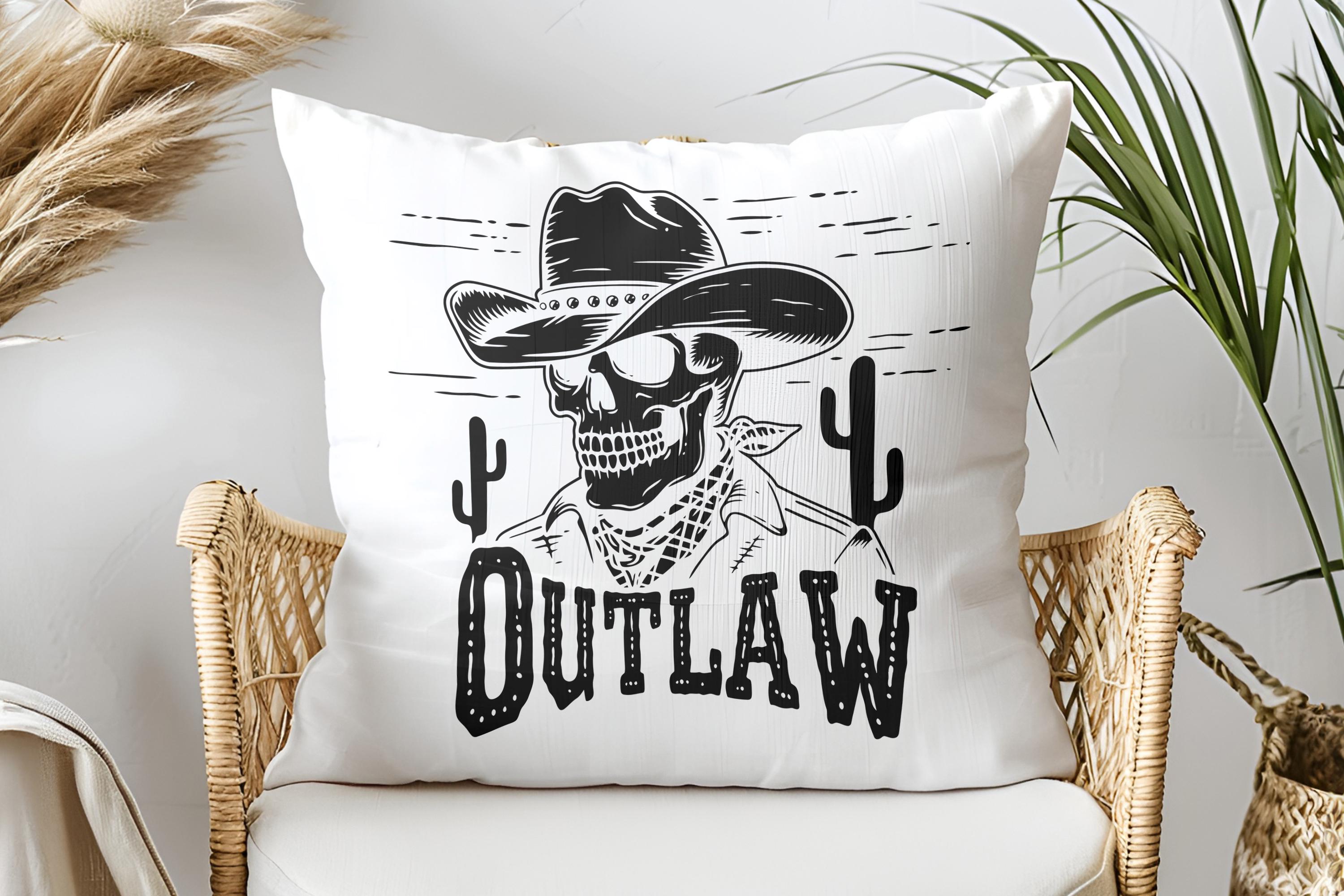 Outlaw SVG | Cowboy Skull Design | Desert Skull Cowboy SVG | Skull With ...