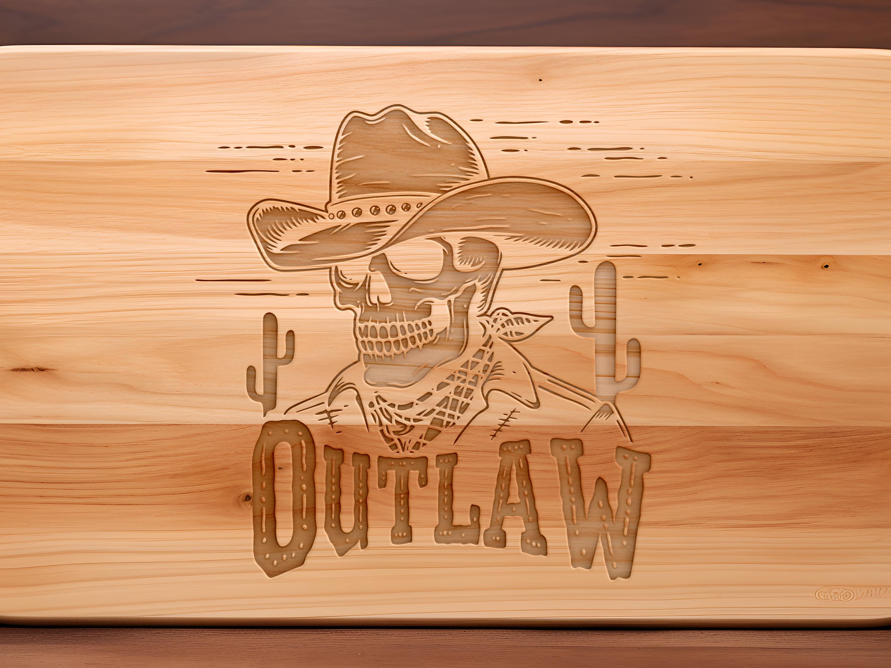 Outlaw SVG | Cowboy Skull Design | Desert Skull Cowboy SVG | Skull With ...