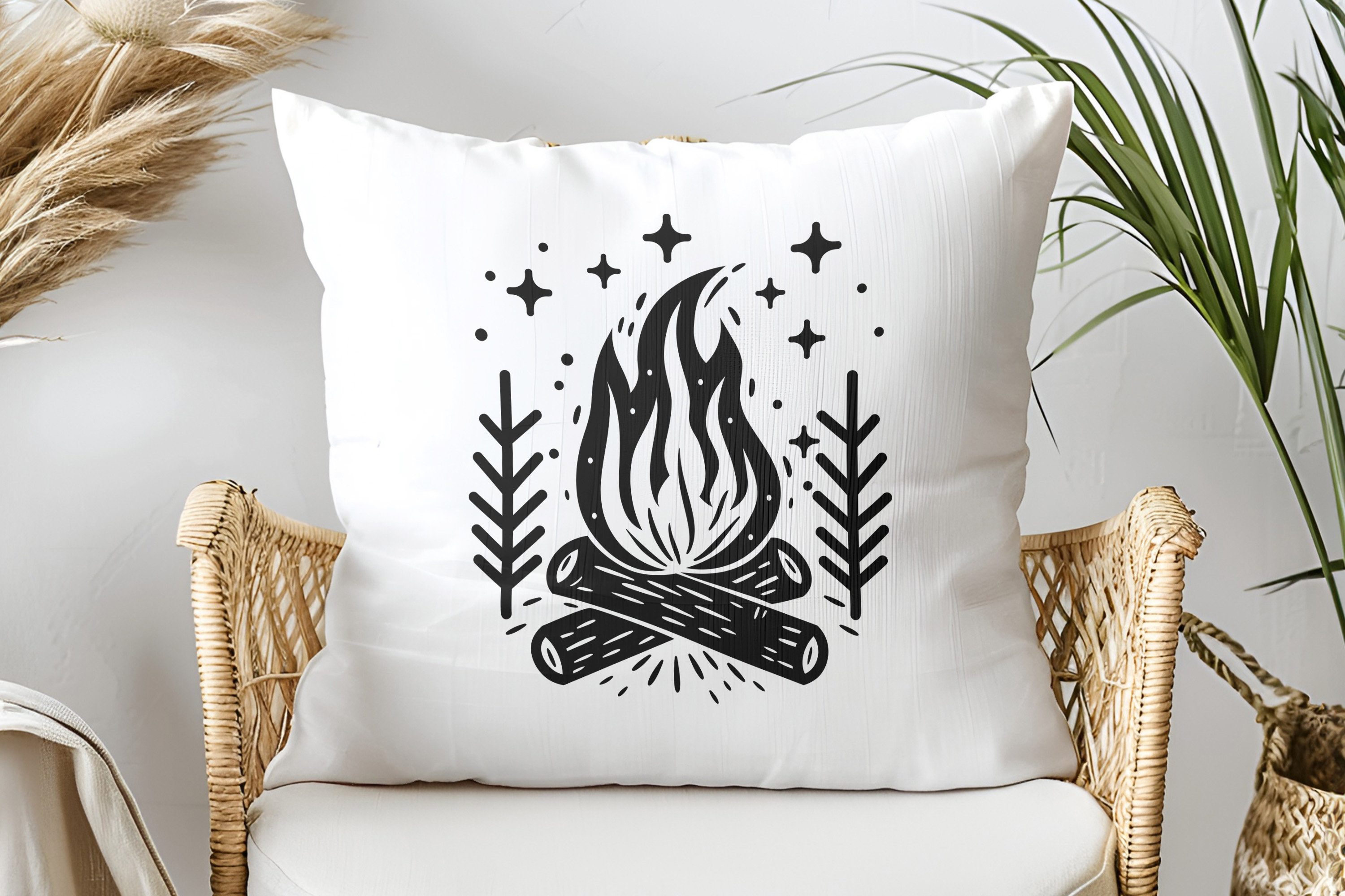 Campfire SVG | Campfire and Stars SVG | Campfire PNG | Summer Camping ...