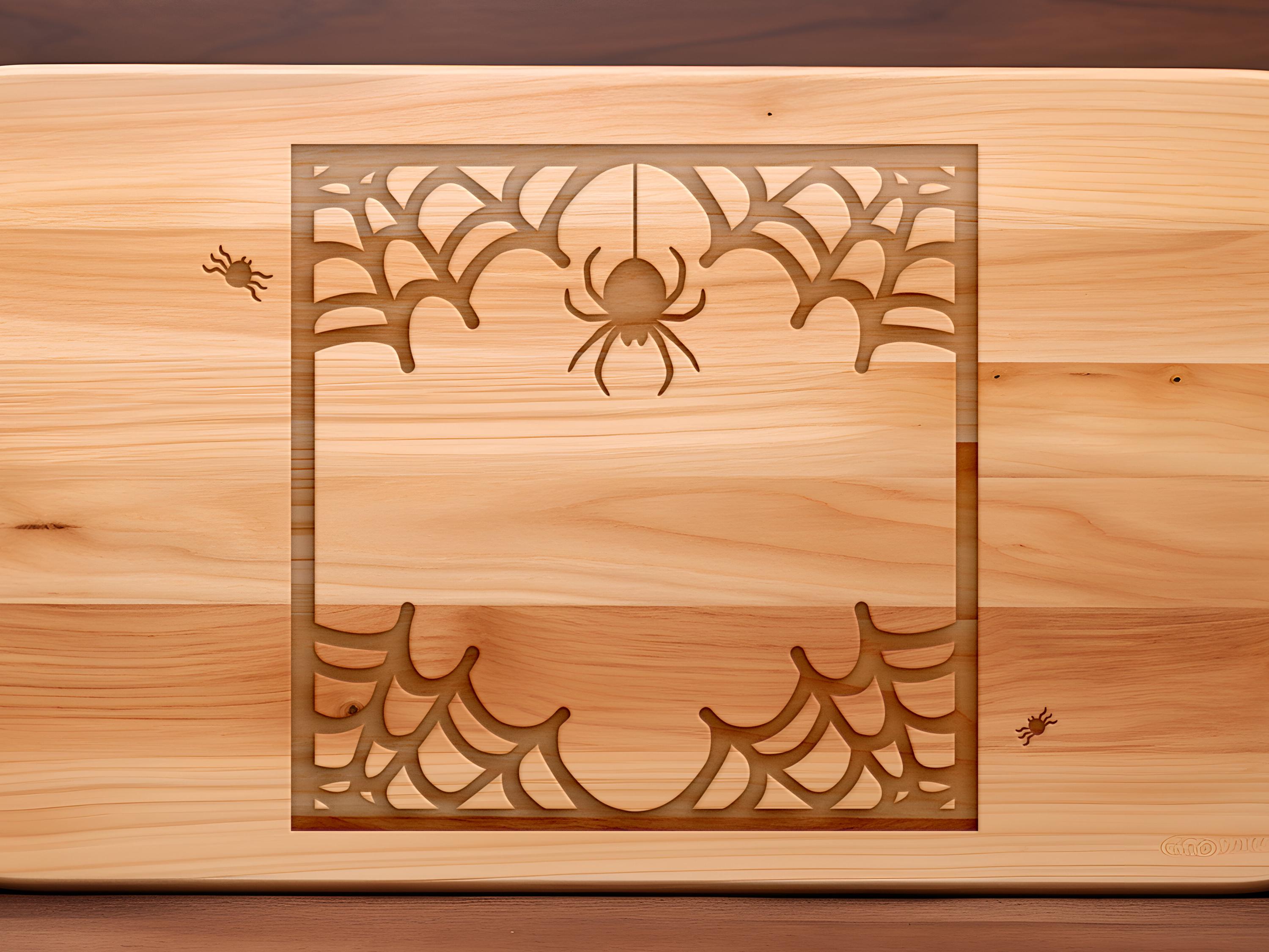 Spider Web Frame SVG | Spooky Frame SVG | Spider Web Halloween Frame ...