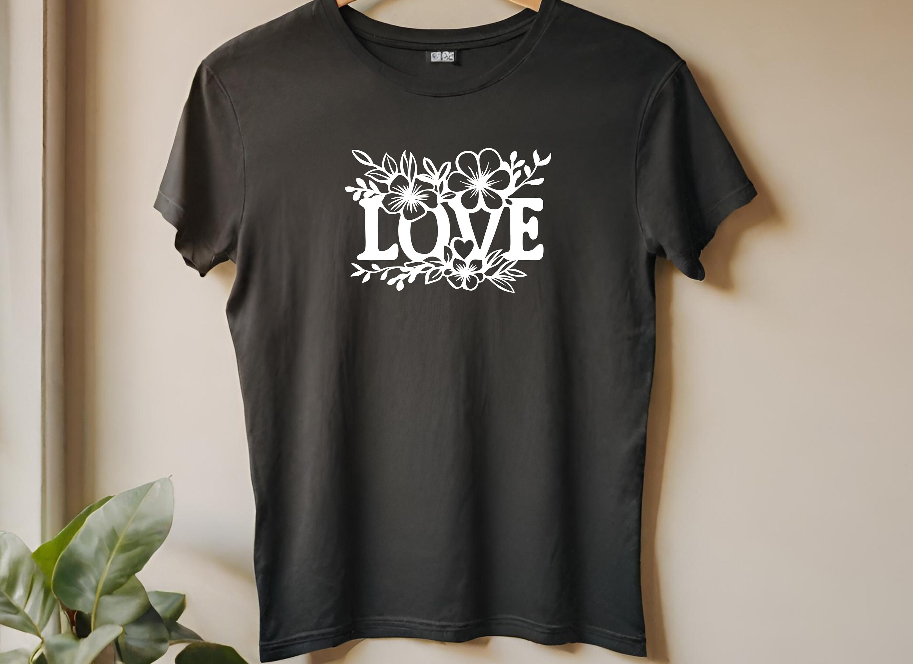 Floral Love SVG | Love PNG | Love Text SVG | Love Clipart | Love With ...