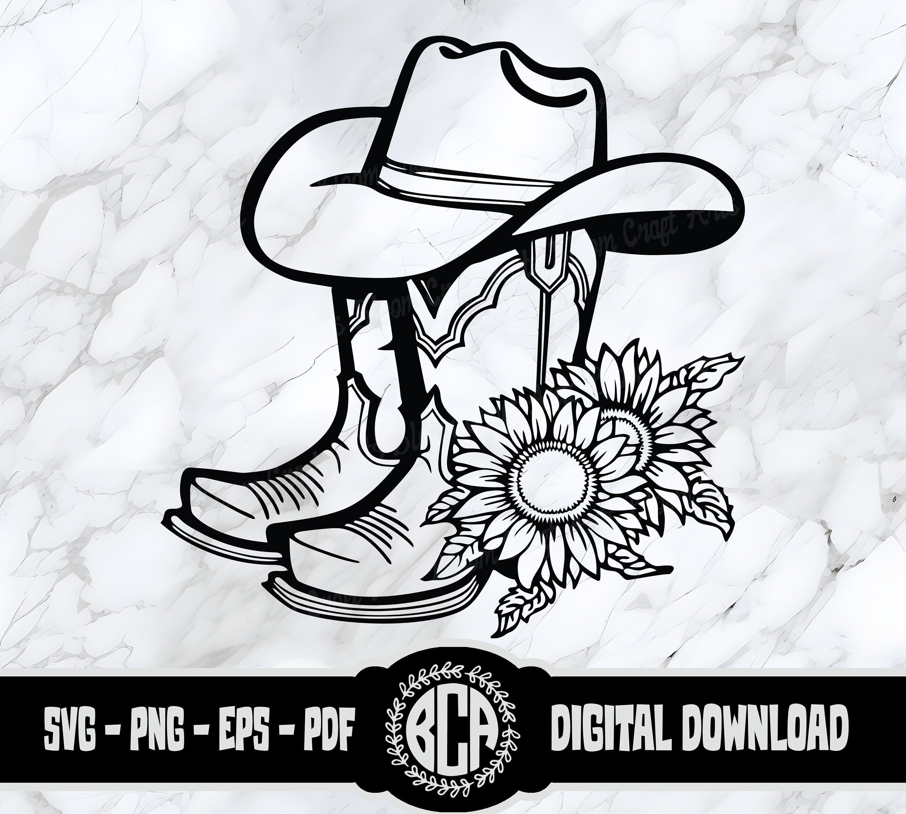 Floral Cowboy Boots SVG | Western Cowboy Boots SVG | Cowboy Boots and ...