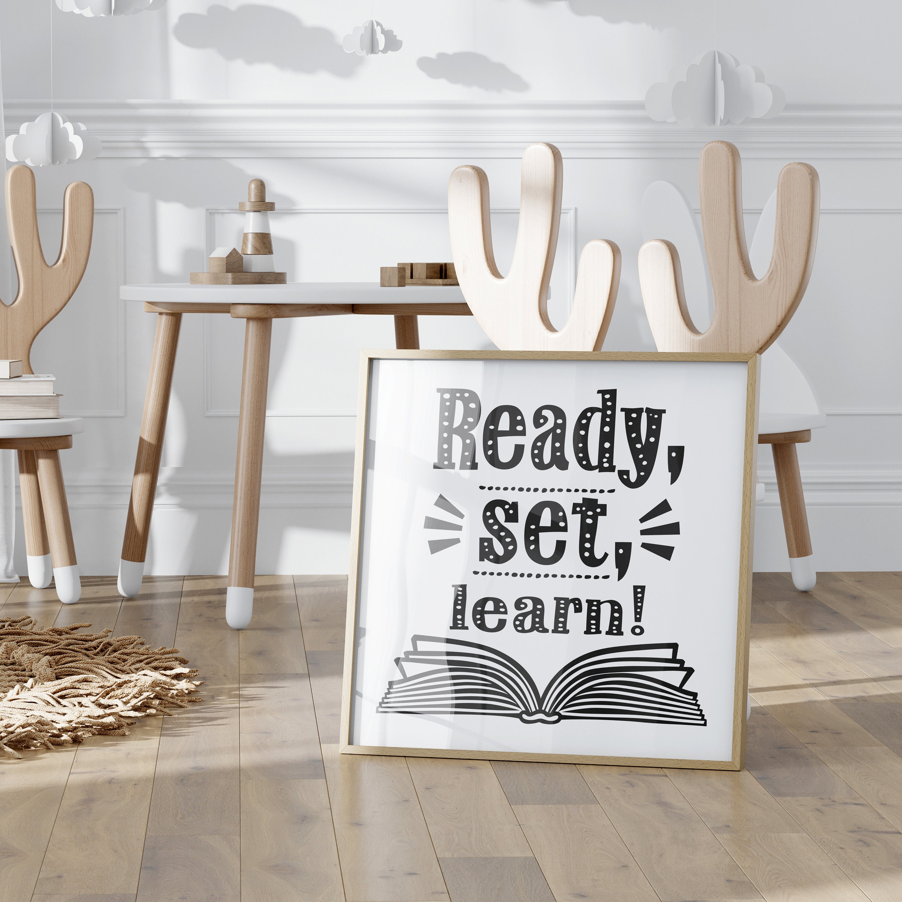 Ready Set Learn SVG Ready, Set, Learn PNG Education Quotes SVG Open ...