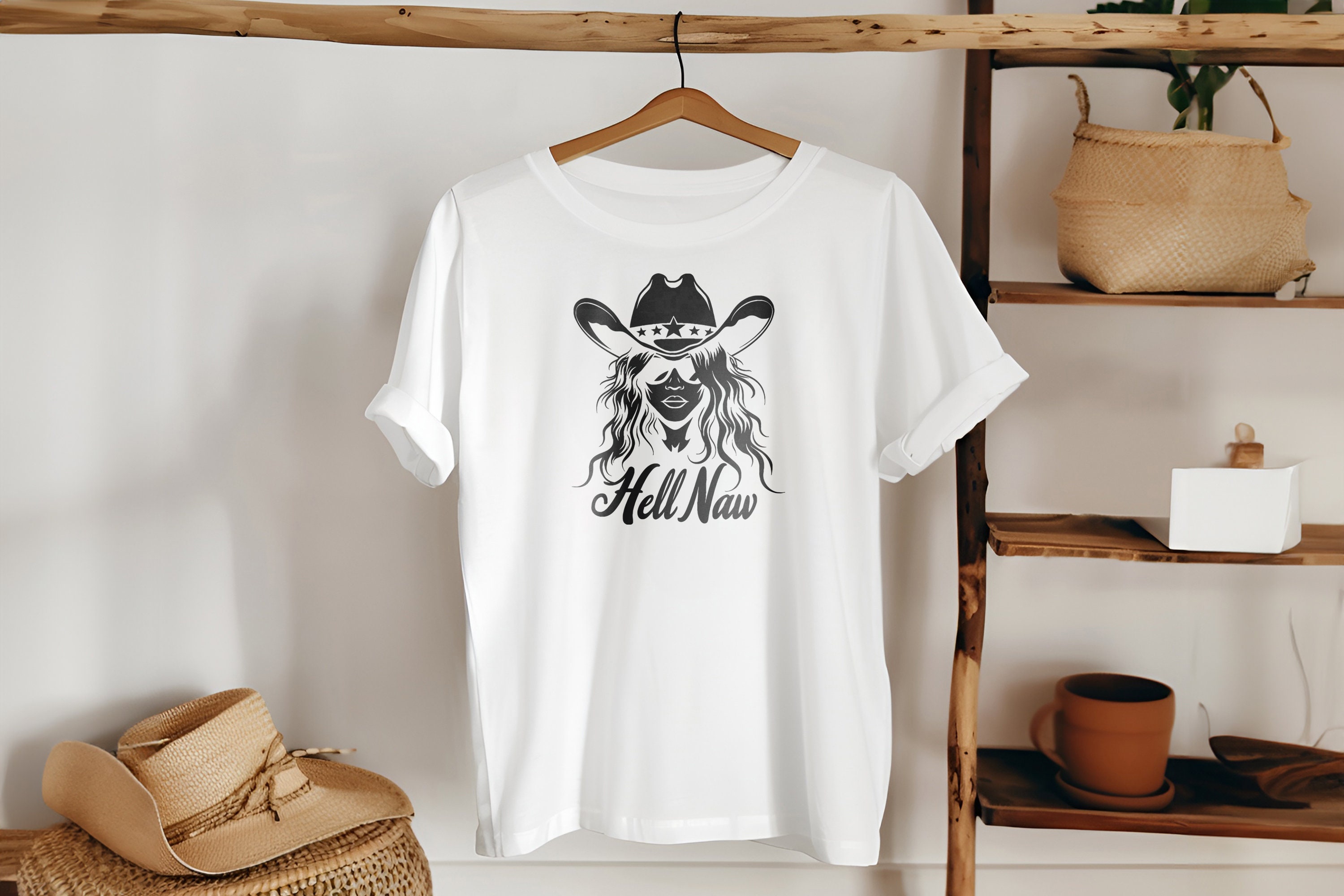 Hell Naw Cowgirl SVG Southern Saying Art Sassy Cowgirl SVG Hell Naw ...