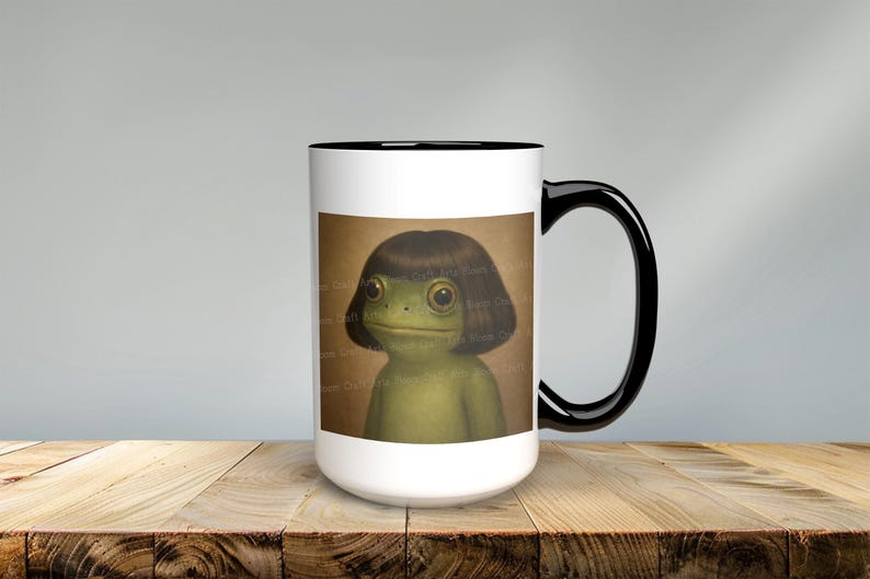Frog With Bob Haircut Meme PNG, Funny Frog Bob Haircut Art PNG Download ...