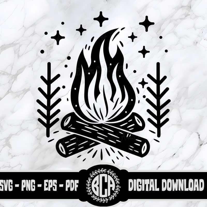 Campfire Svg - Etsy