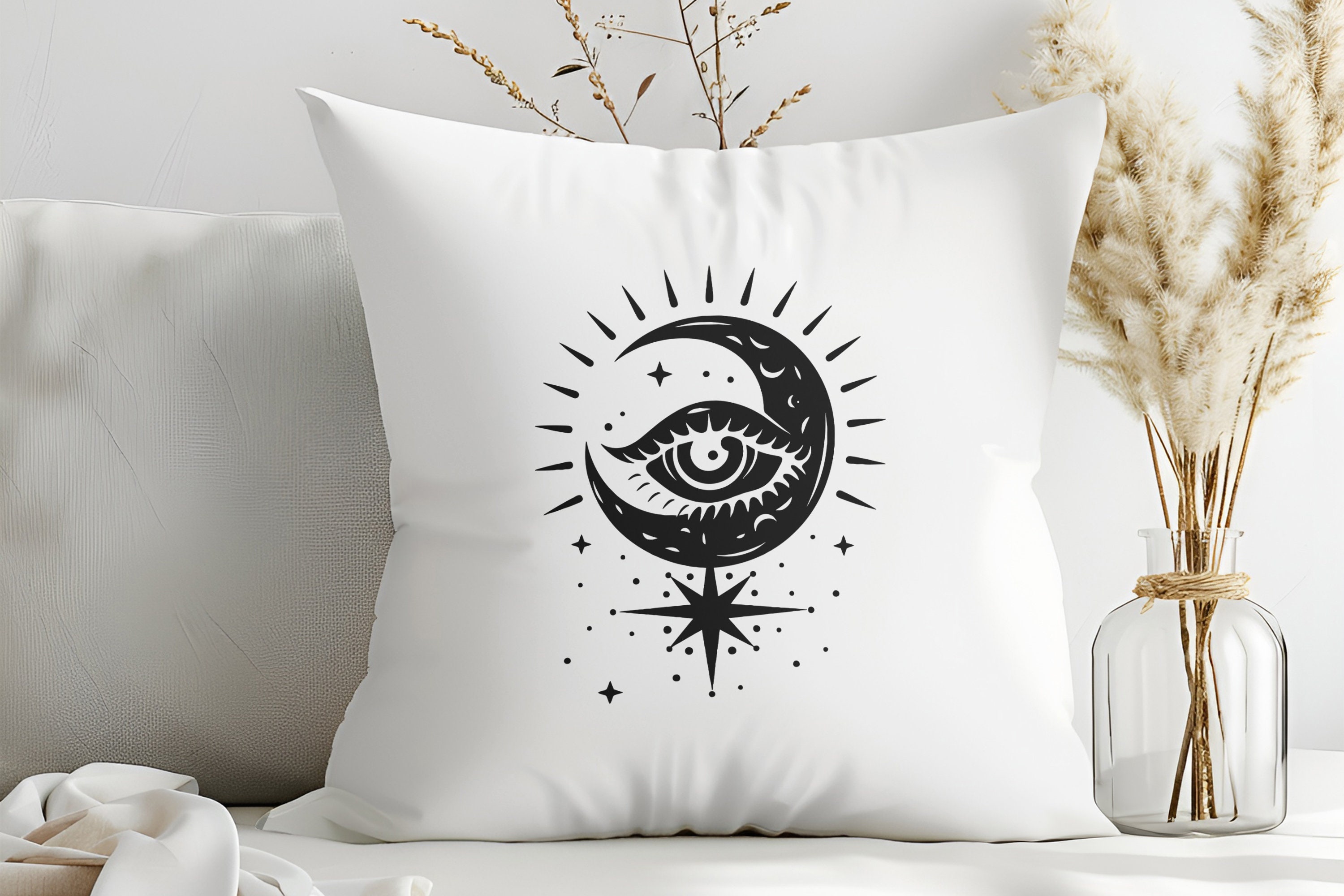Mystic Moon Eye SVG Celestial Eye PNG Third Eye Svg for Cricut ...