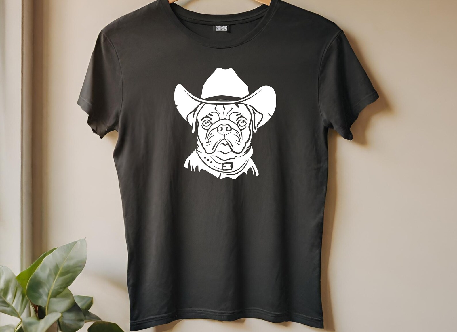 Cowboy Pug SVG | Cowboy Dog PNG | Western Dog Silhouette | Cute Dog in ...
