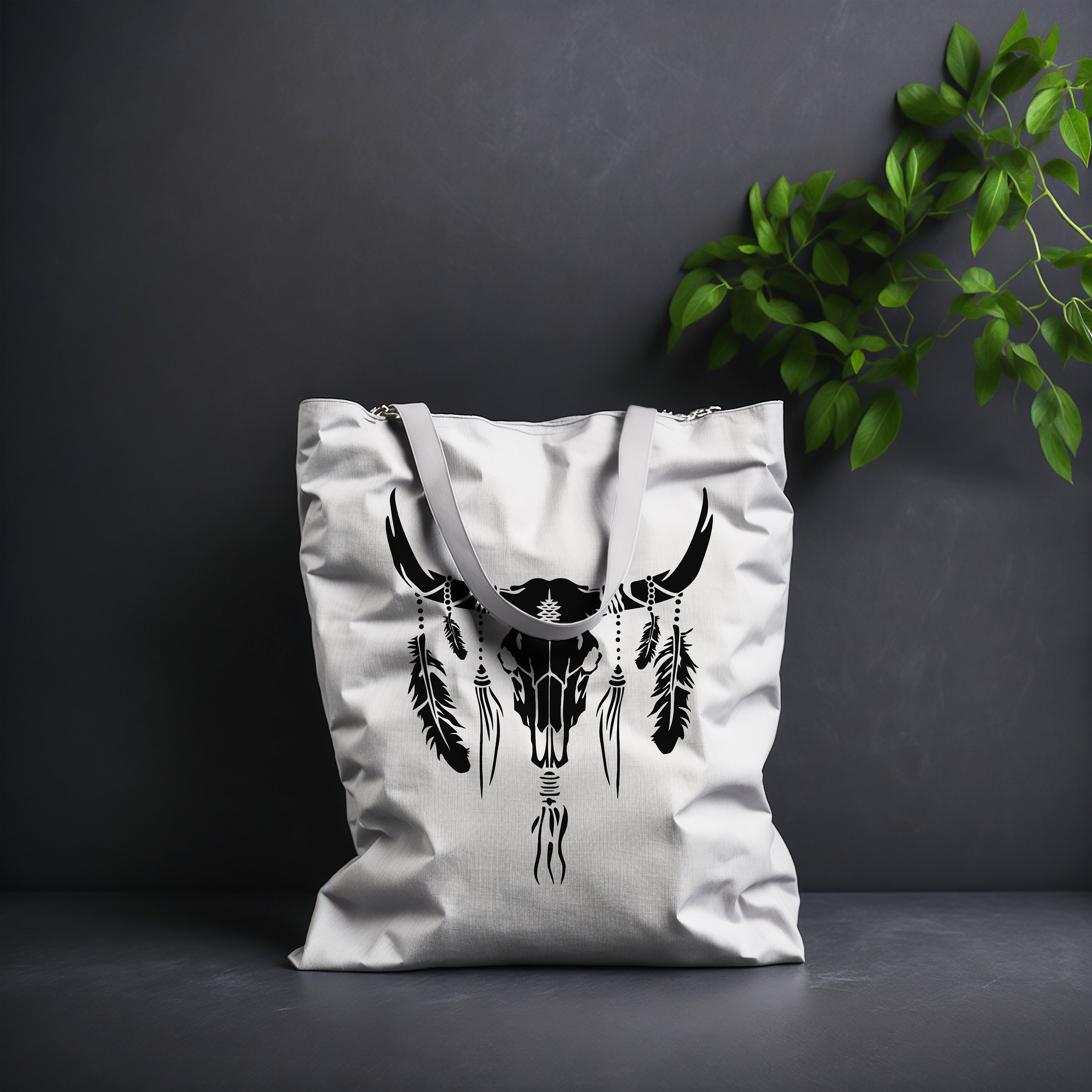 Aztec Bull Skull SVG Tribal Longhorn SVG Bohemian Bull Skull PNG Boho ...