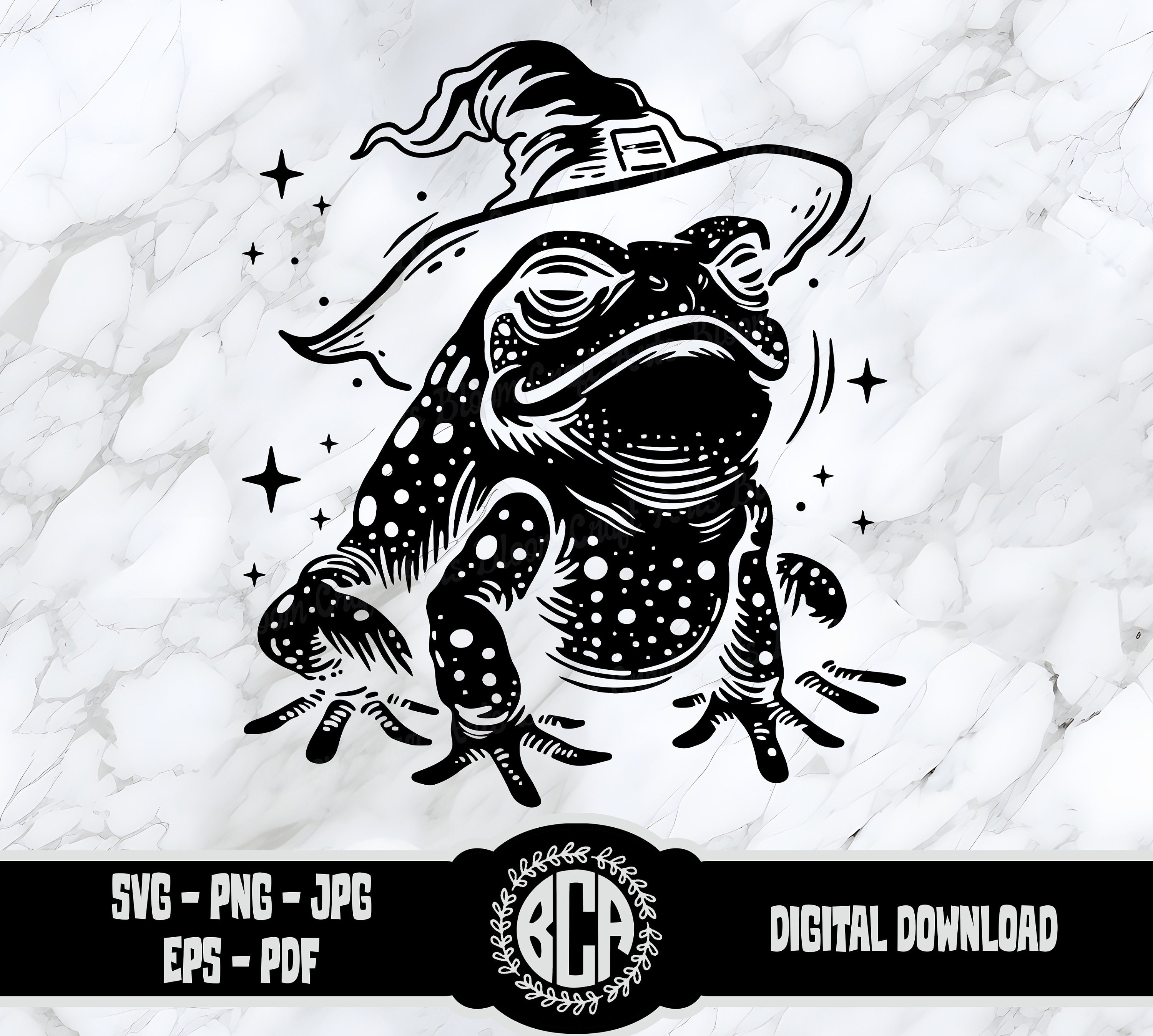 Celestial Toad SVG Instant Download, Enchanted Toad and Stars Png ...