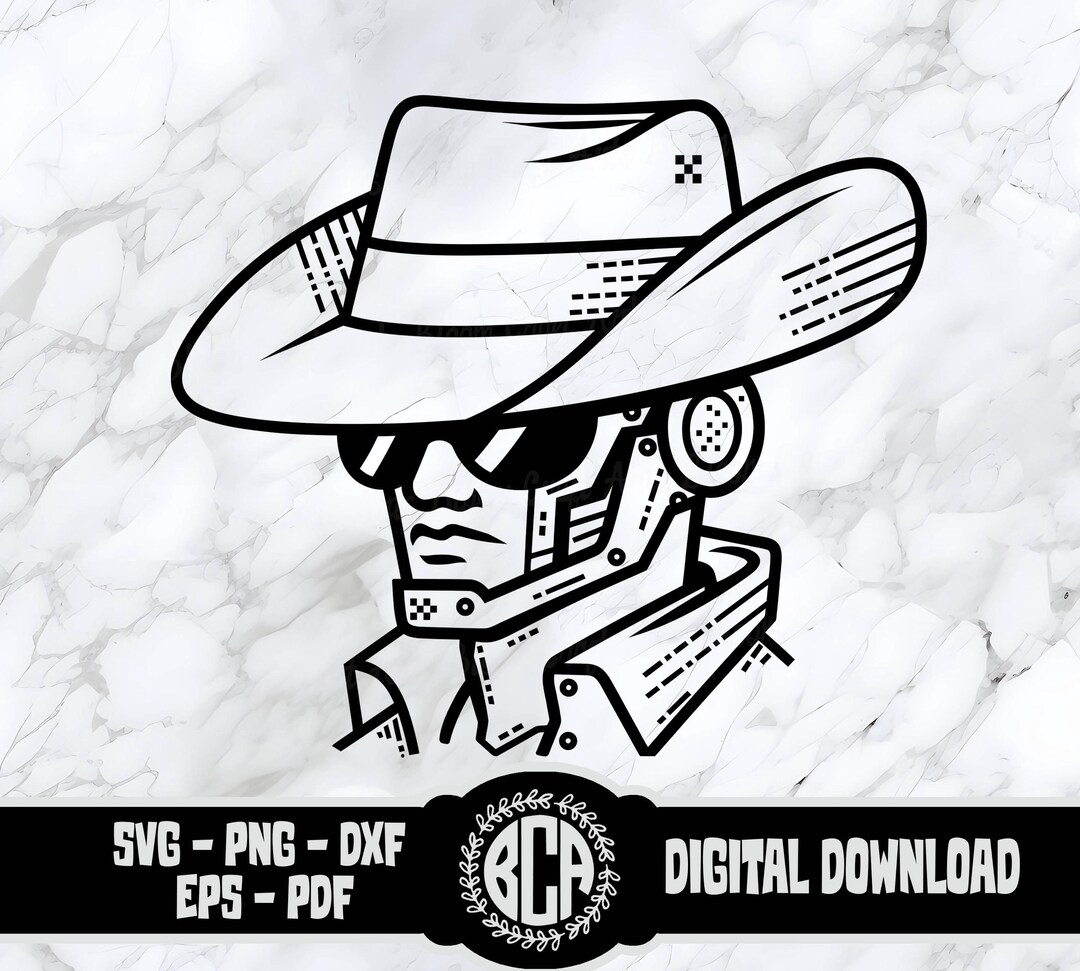 Space Cowboy SVG | Cosmic Cowboy SVG | Cyberpunk Cowboy SVG ...