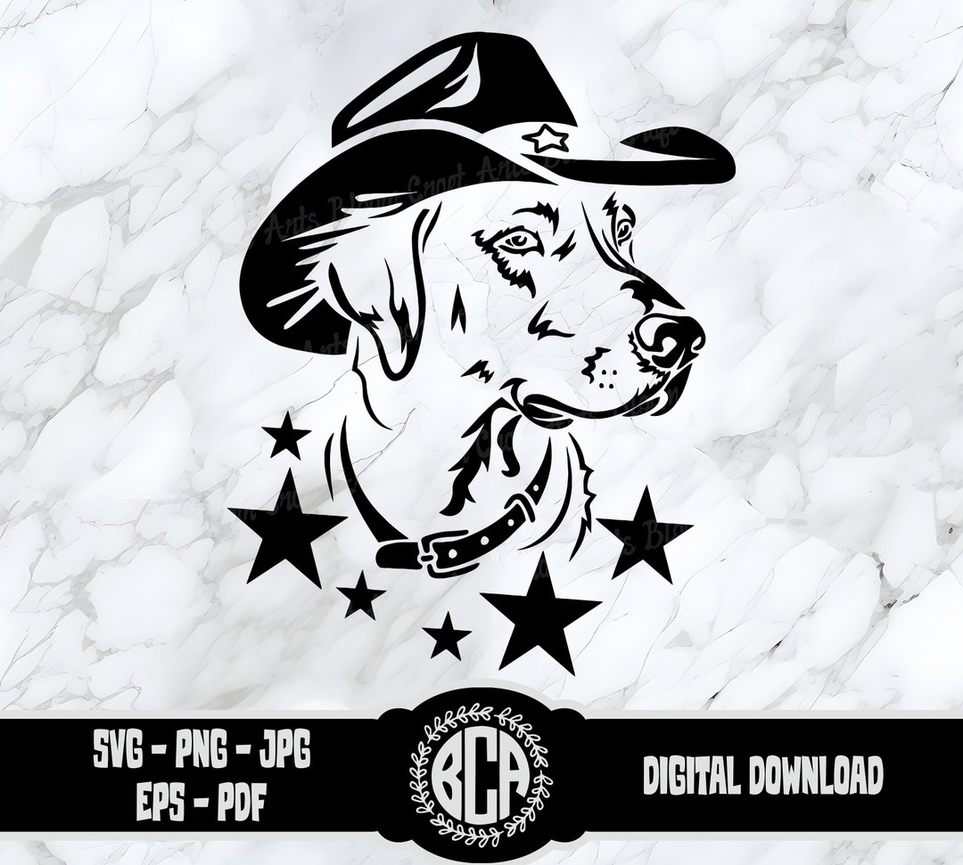 Cowboy Dog Svg, Sheriff Dog Png, Western Dog Digital Download for T ...