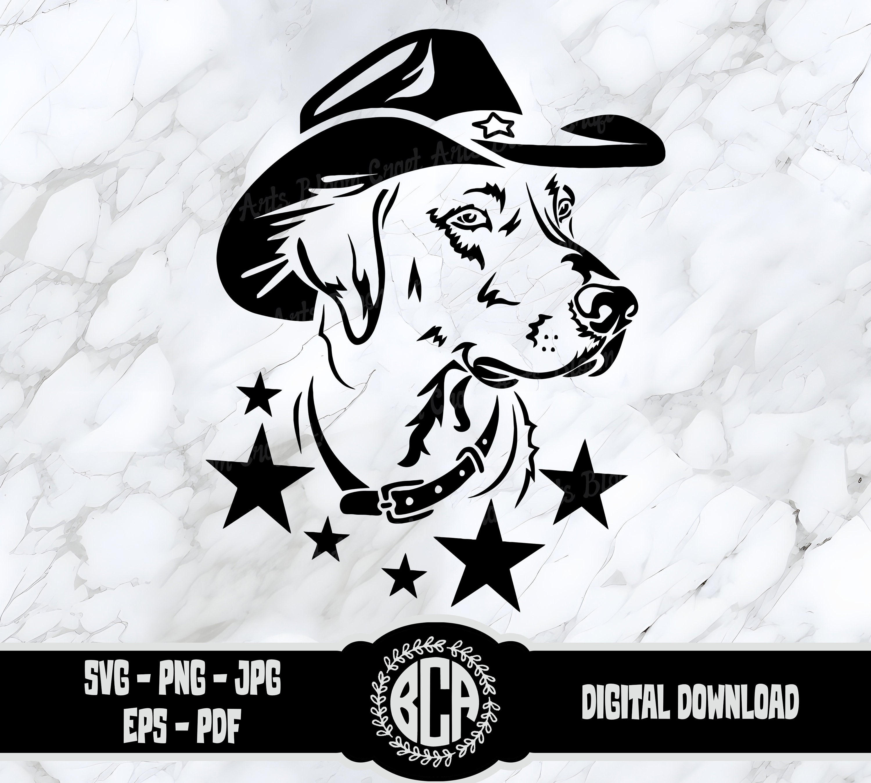 Cowboy Dog Svg, Sheriff Dog Png, Western Dog Digital Download for T ...
