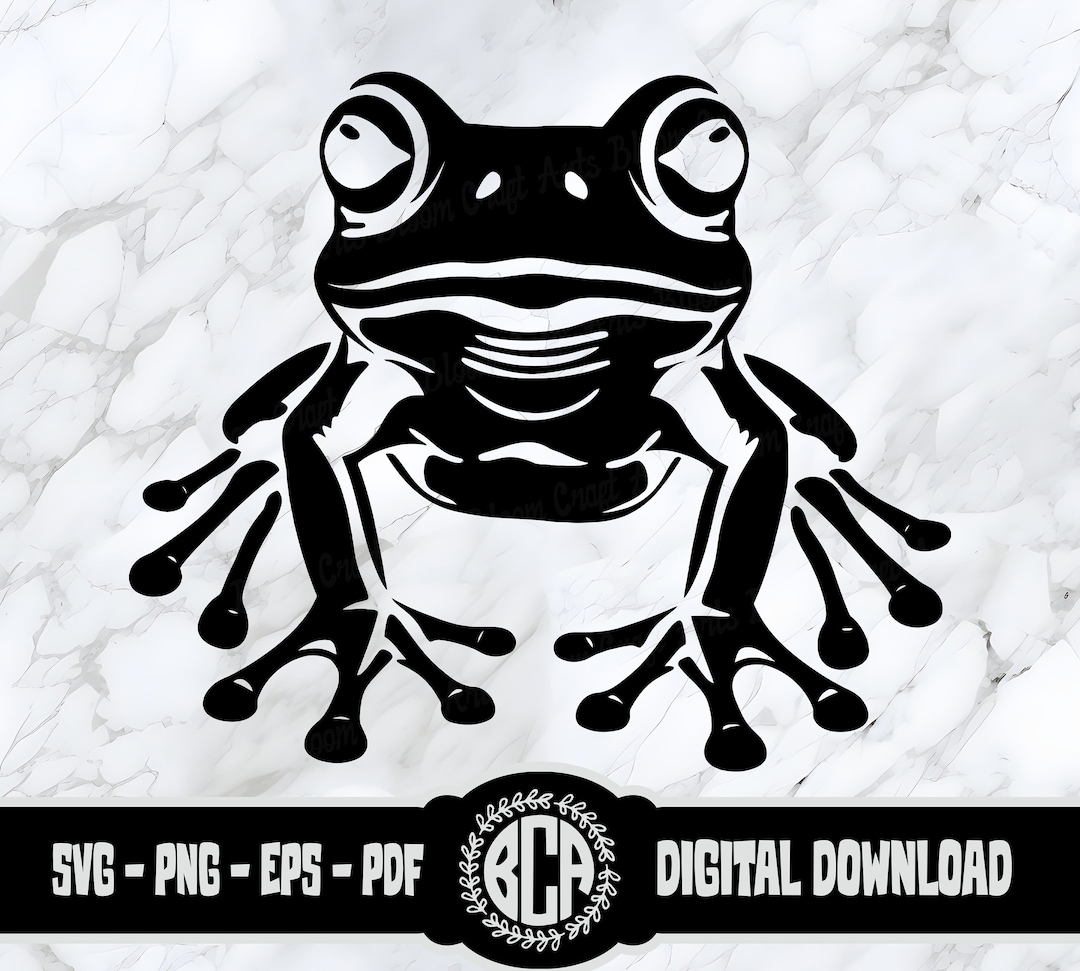 Tree Frog SVG | Cute Frog PNG | Rain Frog Graphic for T Shirts and Home ...