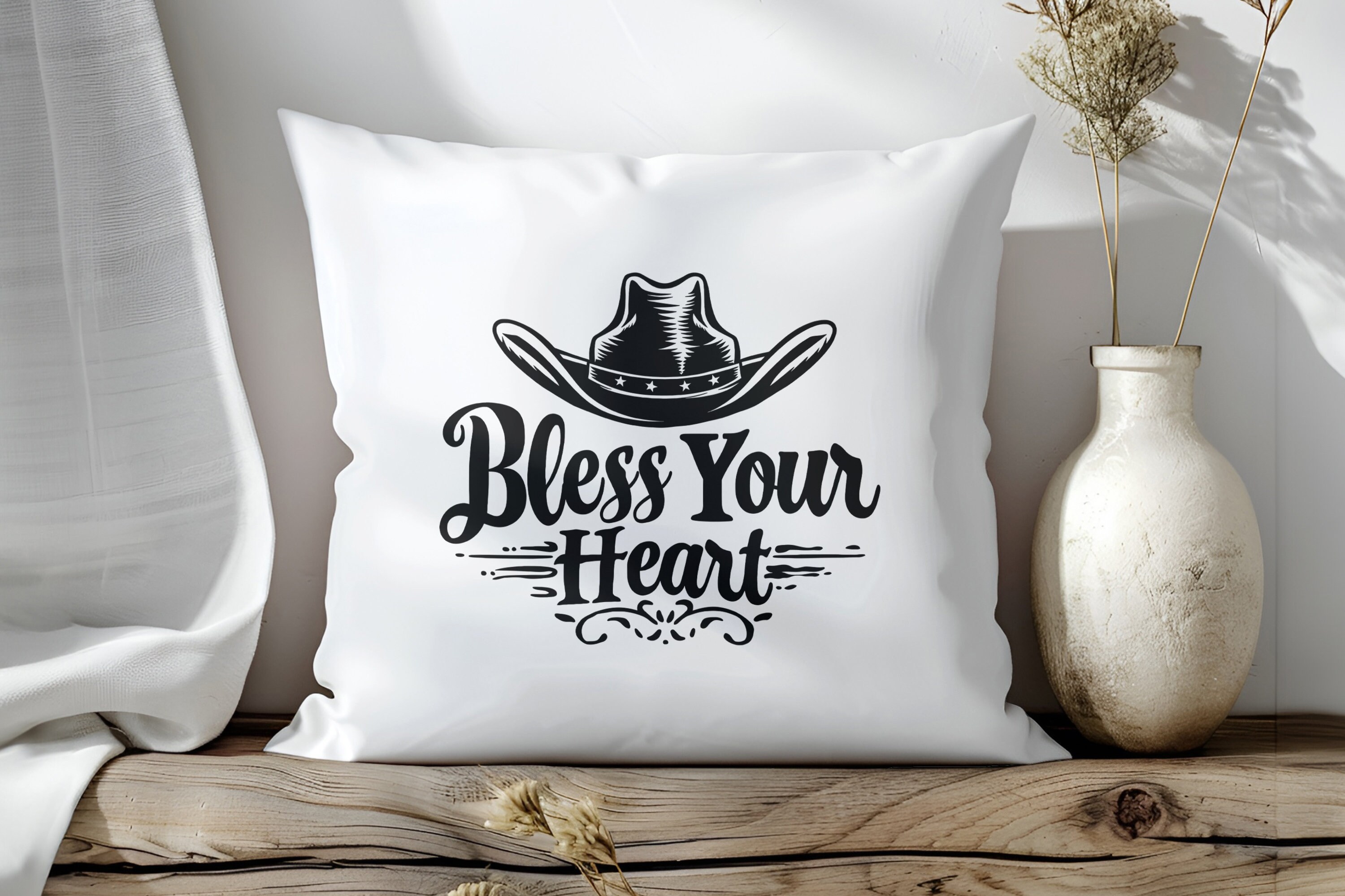Bless Your Heart SVG, Southern Charm PNG, Rustic Western Design Svg ...