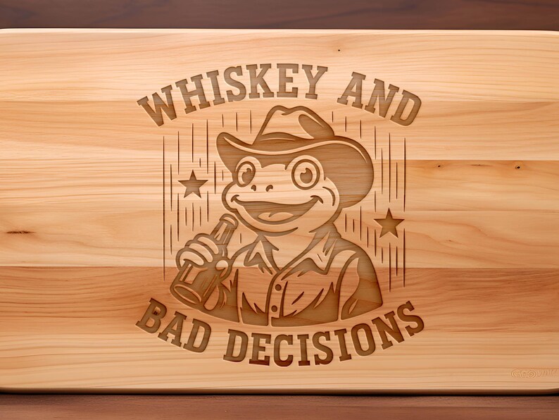 Cowboy Frog SVG | Whiskey and Bad Decisions PNG | Cowboy Frog Drinking ...