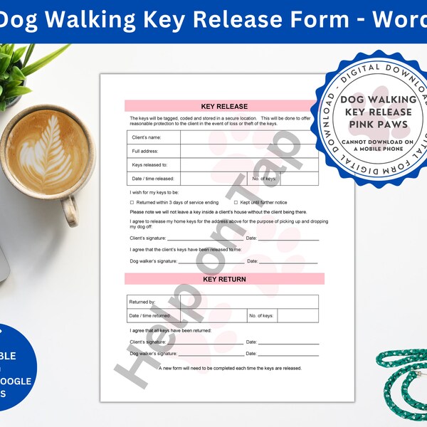 Tenant Key Receipt - Etsy