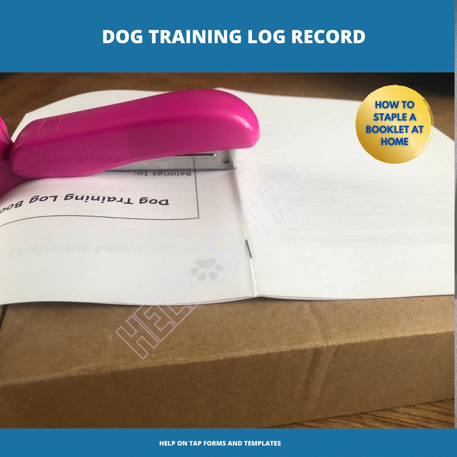 Dog Training Log Record Print at Home Dog Training Log Book - Etsy
