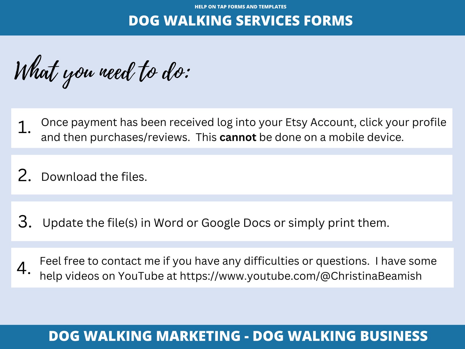 Key Release Form blue Dog Walking Key Return / Key Release - Etsy