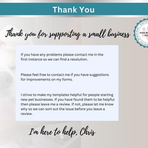 Dog Grooming Report Card Template Printable Pet Grooming Client Form ...
