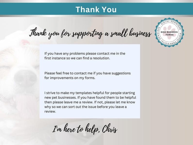 Dog Grooming Report Card Template Printable Pet Grooming Client Form ...