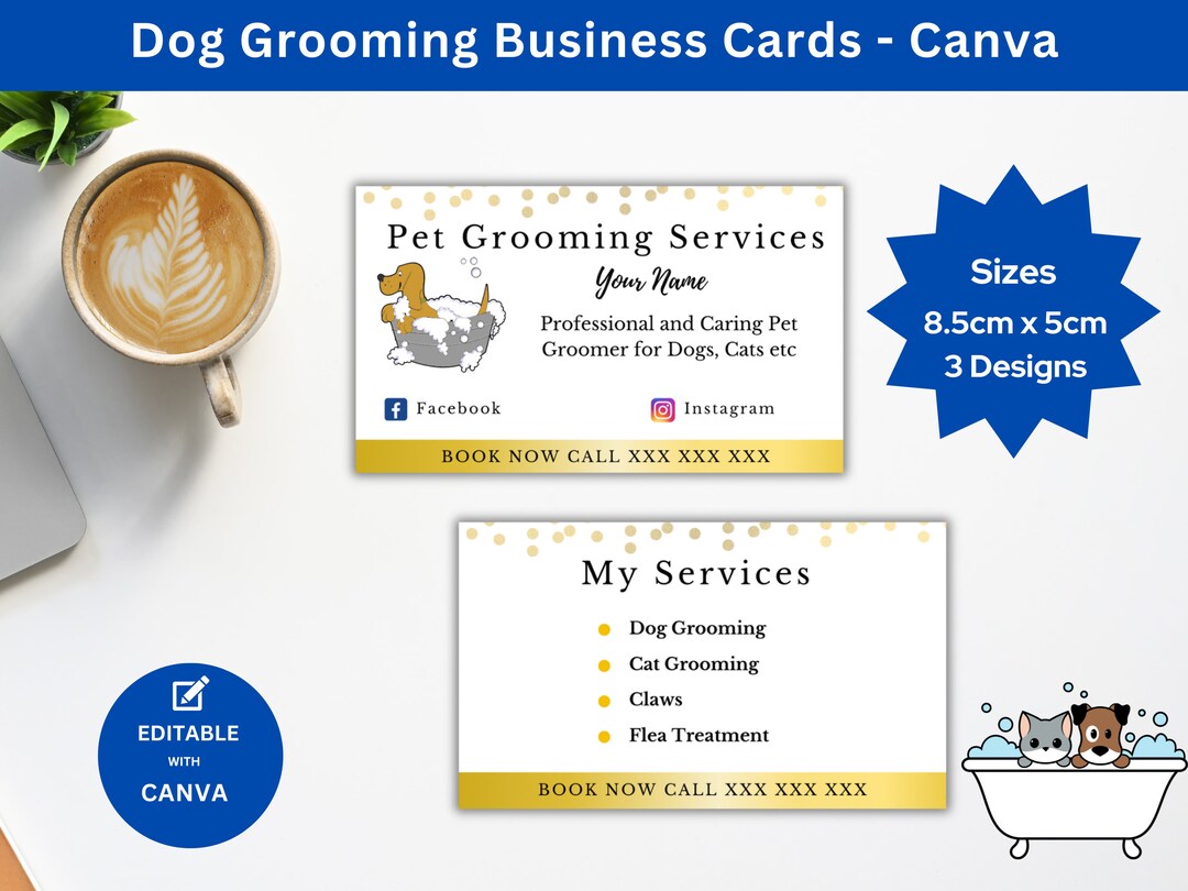 Dog Grooming Business Card Ideas for a Dog Groomer Business Card ...