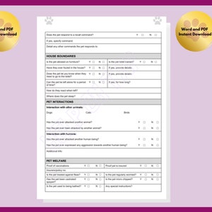 Generic Pet Boarding Log Book to Make at Home Includes a Boarding ...