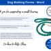 Dog Business Client Feedback Form Word pink Client Feedback Form PDF ...