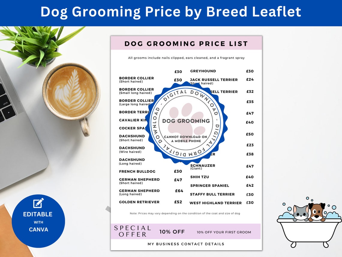 Grooming Dog Price List by Breed | Dog Breed Grooming Price List ...
