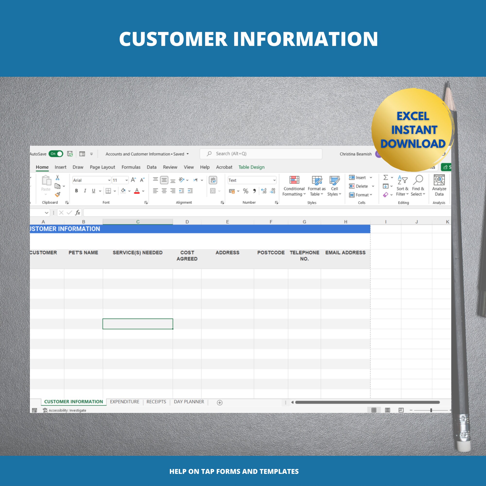 Excel Dog Walking Accounts | Small Business Accounts for Dog Walking ...