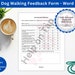 Dog Business Client Feedback Form Word pink Client Feedback Form PDF ...