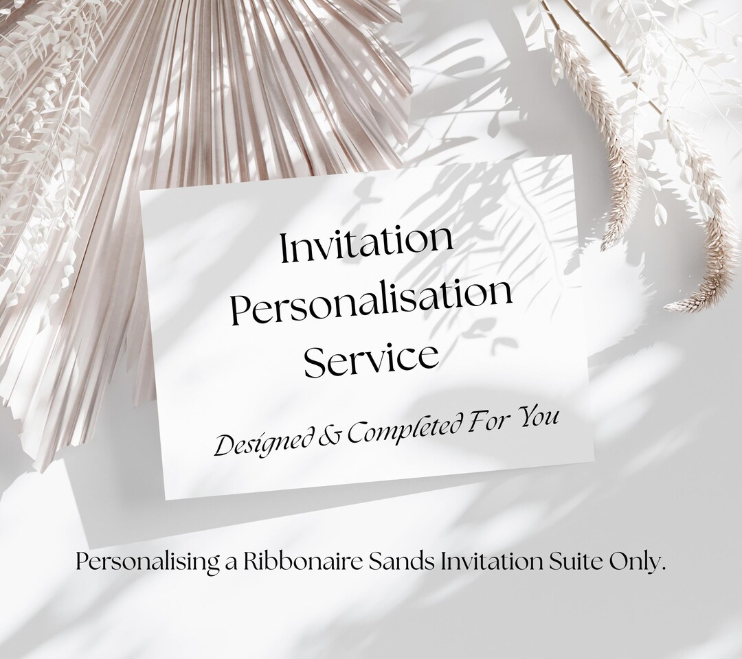 Invitation Completion Service for One Digital Suite. We Edit, for You ...