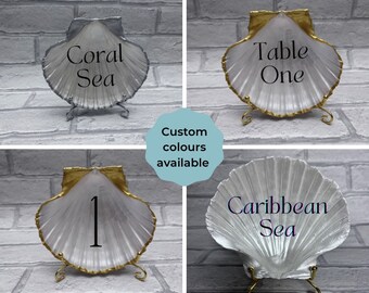 Wedding Coastal Table Numbers - Etsy