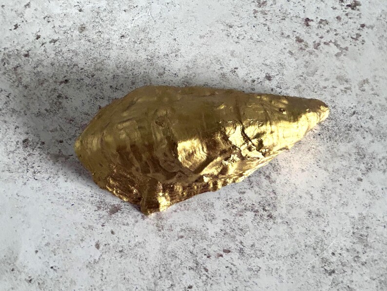 The World is Your Oyster Gold Shell. Trinket Dish With Freshwater Pearl ...