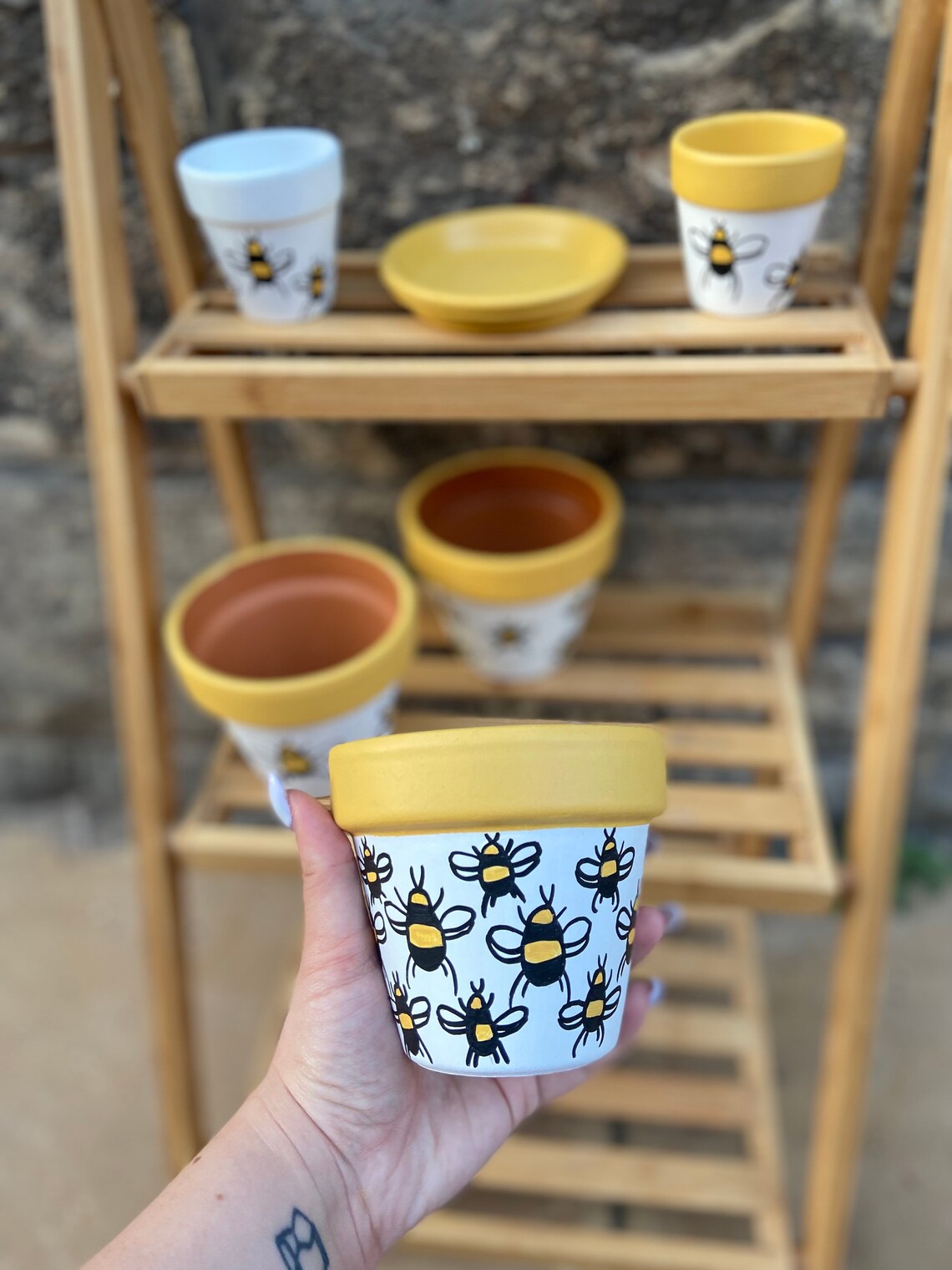 Bumble Bee Pot - Etsy