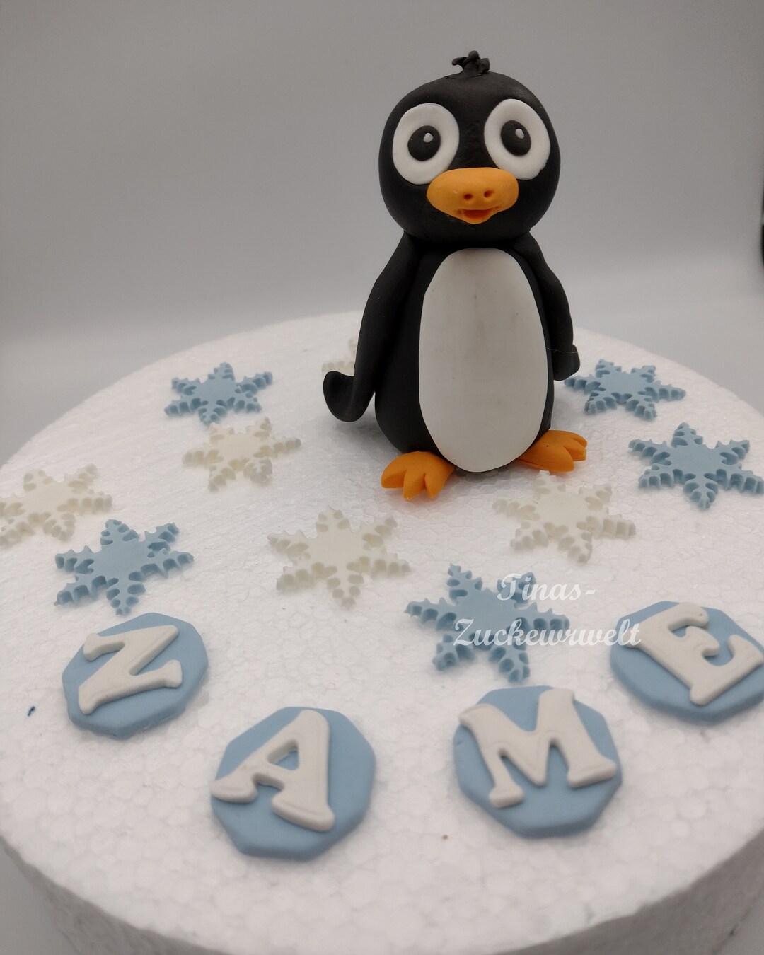 Penguin in Different Variants Made of Fondant Snow - Etsy