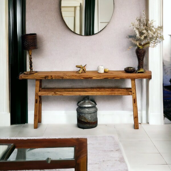 Reclaimed Wood Console Table - Etsy