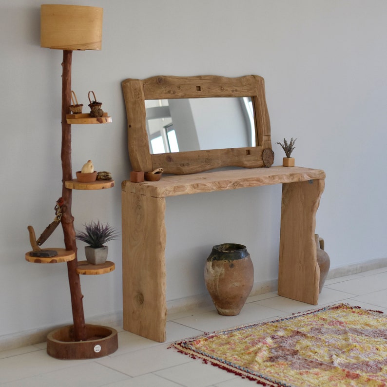 Console Table Hallway Unique Entryway Narrow Floating Live - Etsy
