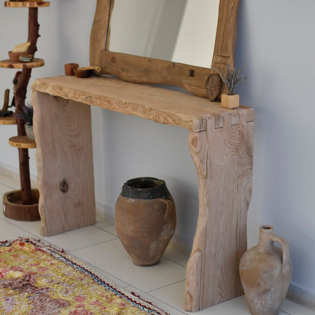 Console Table Hallway Unique Entryway Narrow Floating Live - Etsy