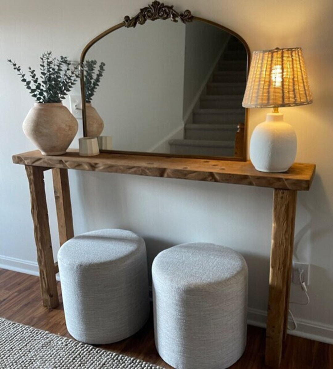 Console Table Hallway Unique Entryway Narrow Floating Live - Etsy UK