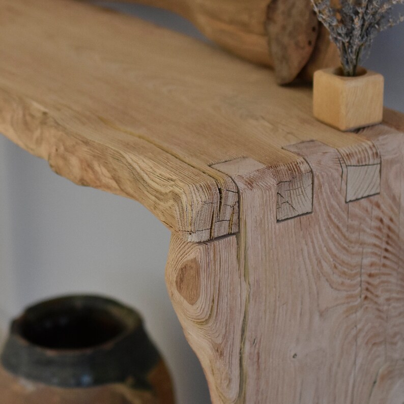 Console Table Hallway Unique Entryway Narrow Floating Live - Etsy