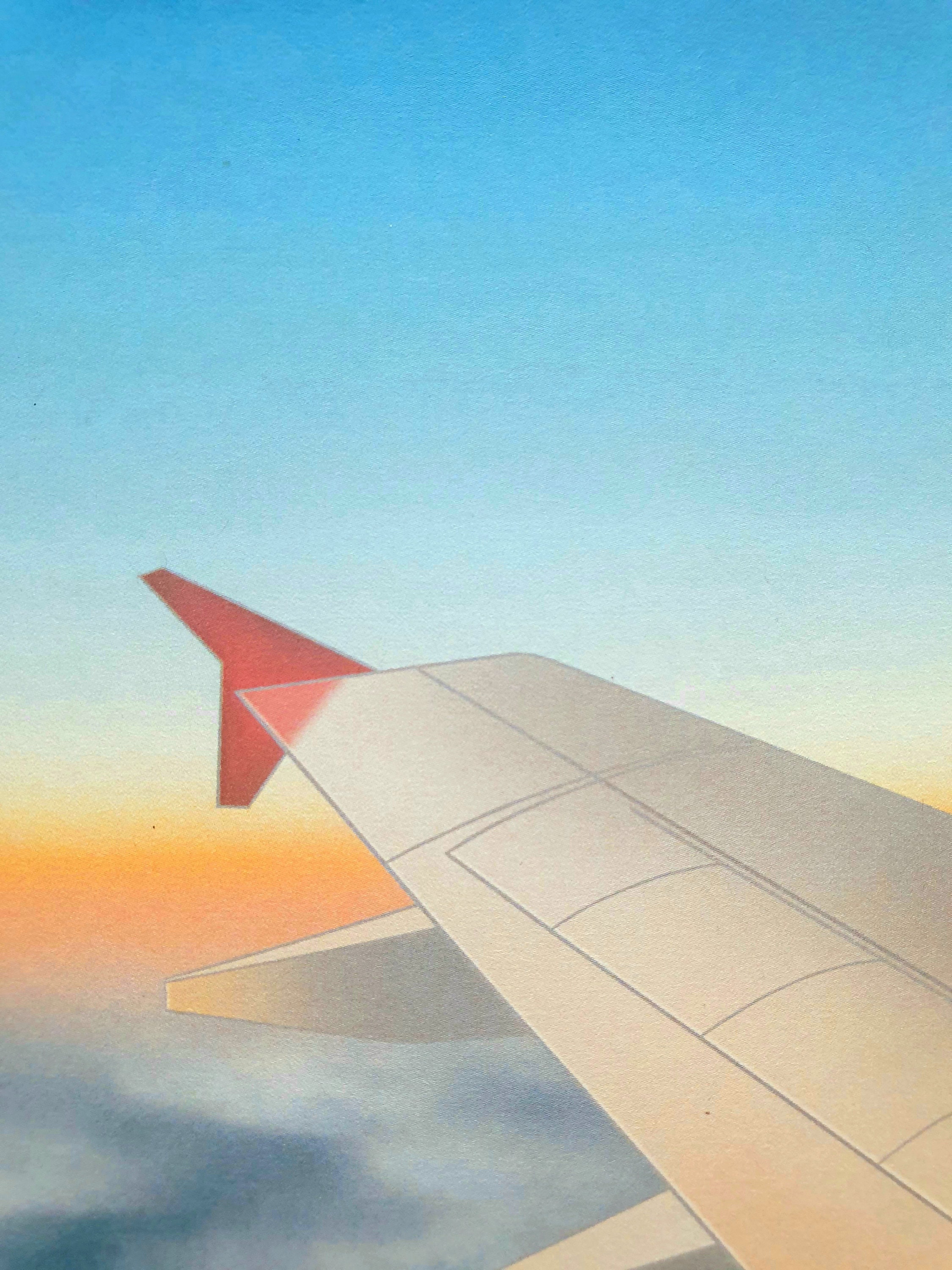 A4 Aeroplane Window Art Print / Airplane Window Art Print / Travel Art ...