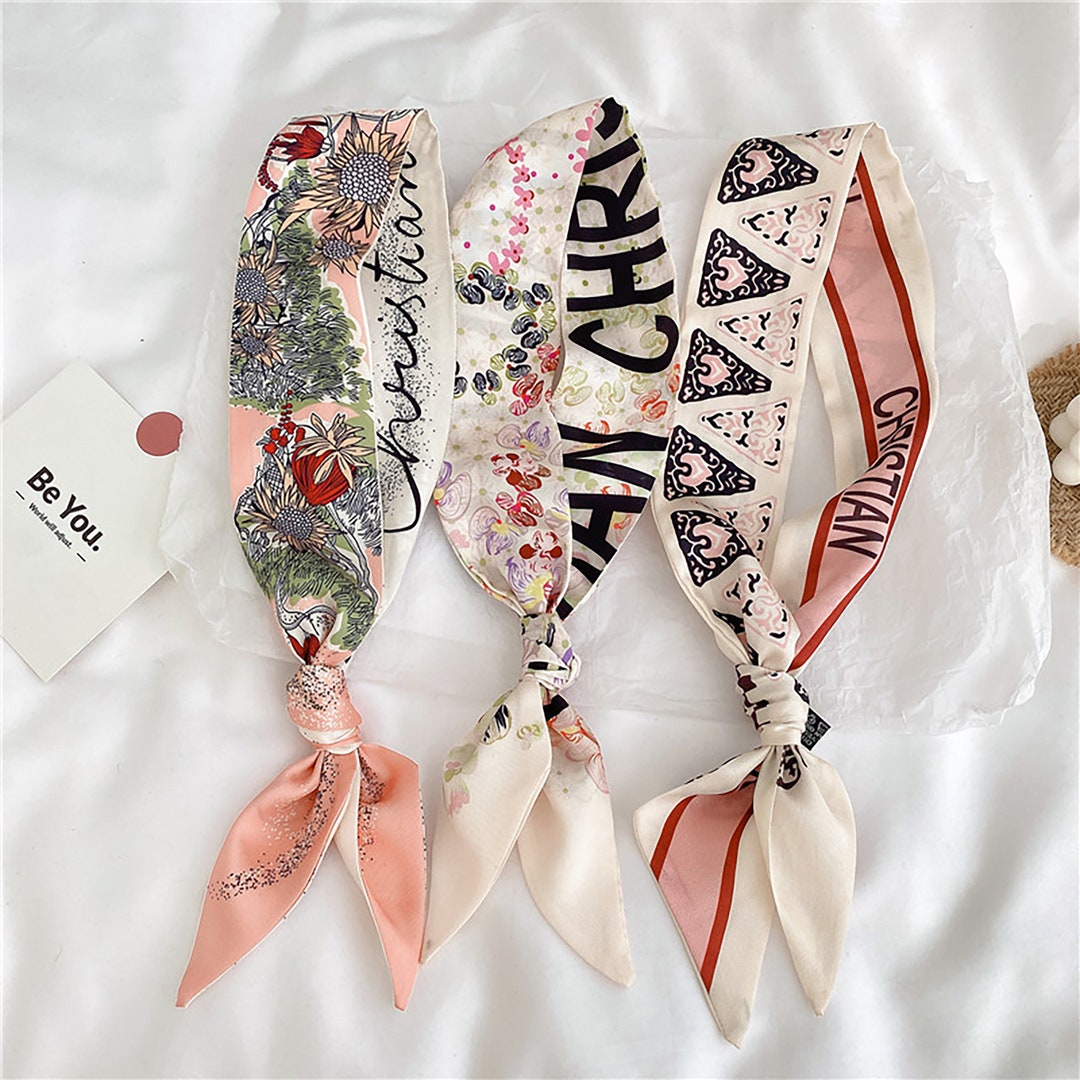 Luxury Twill Stylish Scarf Skinny Luxury Scarfs Handbag Scarf/valentine ...