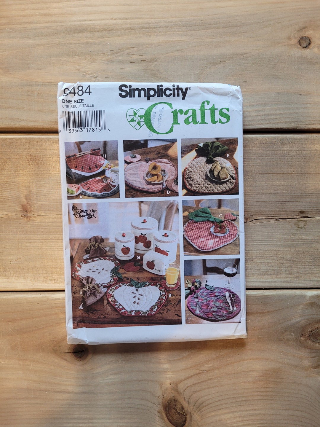 Simplicity Crafts 9484, Fruit Theme Placemat Pattern, Country Kitchen ...