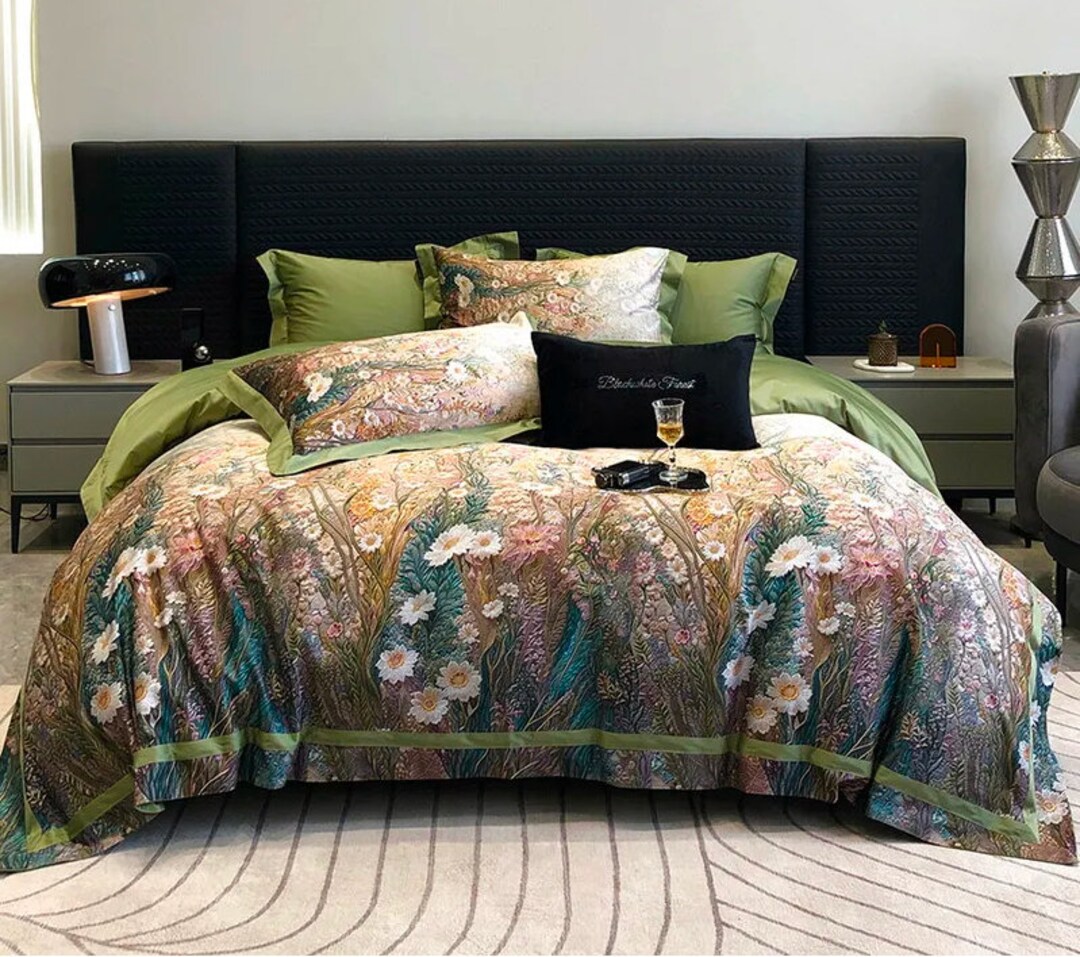 Serena Bloom Bedding Set - Etsy