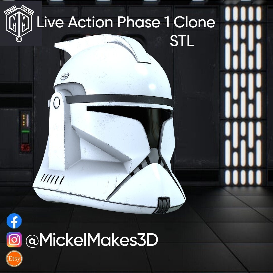 Phase 1 Live Action Clone Trooper STL File - Etsy