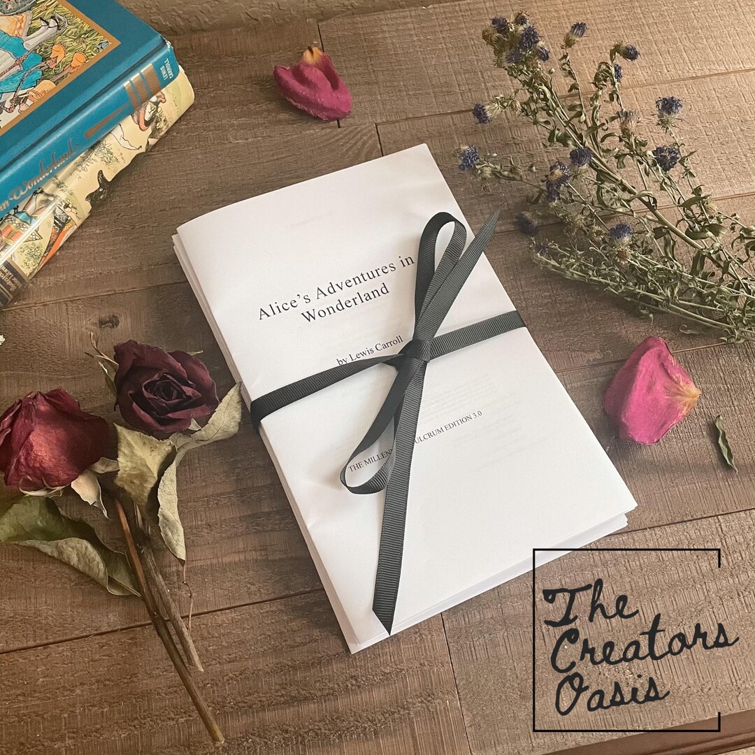 Alice in Wonderland Formatted for Book Binding Signatures Print Product ...