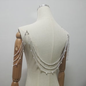 Crystal Backdrop Necklace,crystal Backdrop Wedding,crystal Shoulder ...